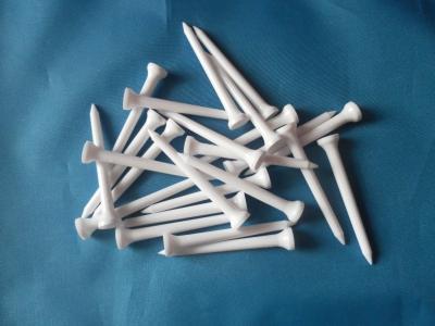 China White Plastic Golf Tees 2.75 Inch Durable Pack of 100 for Driving Range for sale