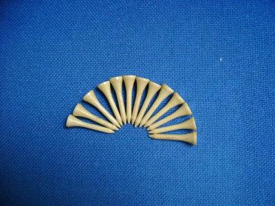 China Bamboo Golf Tee 42mm Natural Eco Friendly Durable Golf Tees for Driving Range for sale