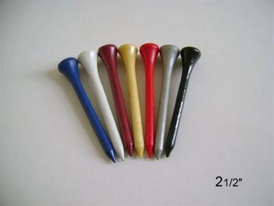 China Natural Wooden Golf Tees 64mm Bulk Pack Eco Friendly Biodegradable Golf Tee for sale
