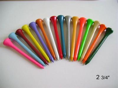 China Natural Wooden Golf Tees 70mm Bulk Pack Eco Friendly Biodegradable Golf Tee for sale