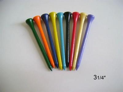 China Natural Wooden Golf Tees 83mm Bulk Pack Eco Friendly Biodegradable Golf Tees for sale