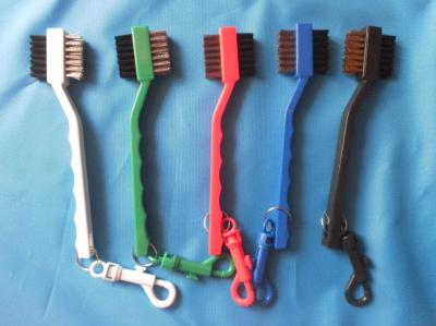 China Golf Brush Set with Dual-Sided Bristles for Club Groove Cleaning Accessories for sale