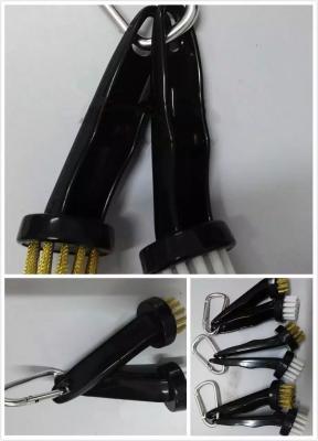 China Premium Golf Brush Set for Club Cleaning Durable Nylon Bristles 2 Pack for sale