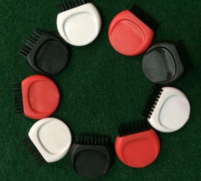China Portable Finger Brush for Golf Cleaning 2-in-1 Small Detail Brush for sale
