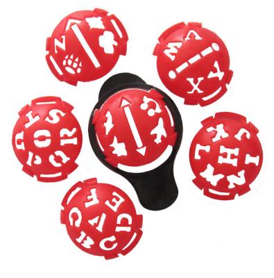 China Golf Alignment System Ball Liner Marker with Scriber Set 2-in-1 for sale