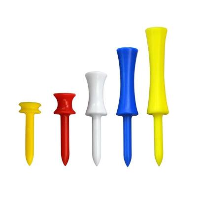 China Step Down Plastic Golf Tees 2 3/4 Inch Durable Golf Tees for Consistent Tee Height for sale