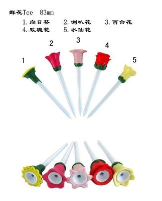 China White Plastic Golf Tees 2.75 Inch Durable Pack of 100 for Driving Range for sale