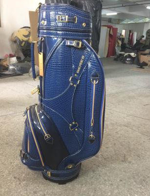 China Custom Logo PU Golf Bag Professional Durable Lightweight 9 Inch Club Capacity for sale