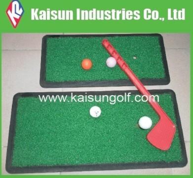 China Artificial Golf Mat 15x15mm Nylon Turf for Indoor Outdoor Practice for sale