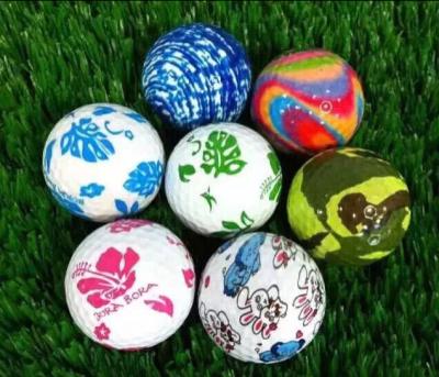 China Custom Logo Golf Balls 3 Piece Surlyn Cover High Visibility White for sale