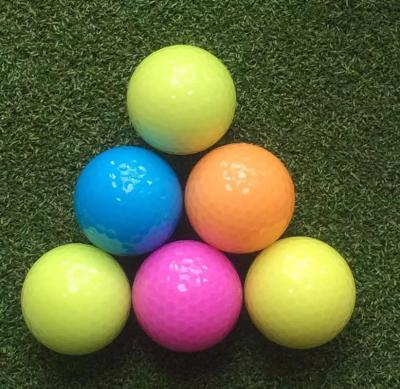 China color crystal golf ball with two pieces for sale