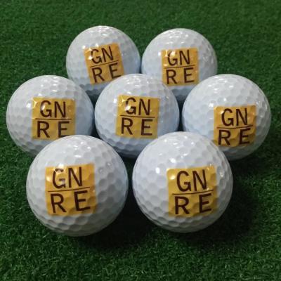 China Custom Logo Golf Balls for Promotional Events Durable 2-Piece Construction for sale