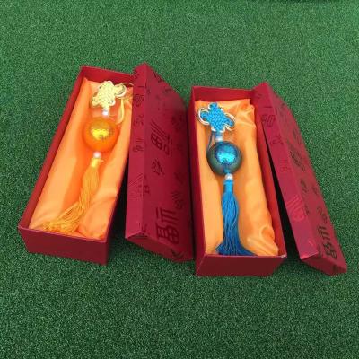 China Chinese Knot Golf Ball Custom Logo Promotional Gift 50mm Diameter for sale