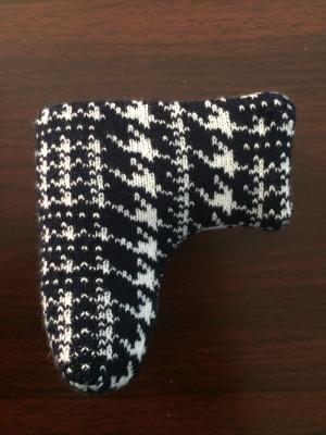 China Knitted Golf Putter Head Cover Durable Stretch Fit 1 Size for Standard Putters for sale