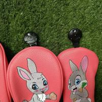 China Rabbit Golf Headcover Set 3-Pack Driver Fairway Wood Hybrid Head Covers for sale