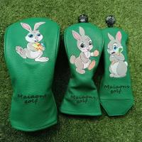China Rabbit Golf Headcover Set 3-Pack Driver Fairway Wood Hybrid Head Covers for sale