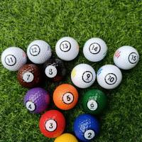 China Low Bounce Mini Golf Ball 2 Piece Set 16 Pcs for Putter Practice Billiard Ball for sale