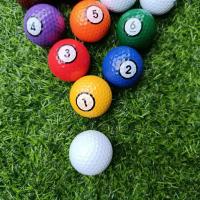 China Low Bounce Mini Golf Ball 2 Piece Set 16 Pcs for Putter Practice Billiard Ball for sale