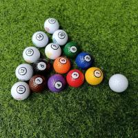 China Low Bounce Mini Golf Ball 2 Piece Set 16 Pcs for Putter Practice Billiard Ball for sale