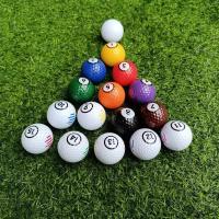 China Low Bounce Mini Golf Ball 2 Piece Set 16 Pcs for Putter Practice Billiard Ball for sale