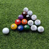 China Low Bounce Mini Golf Ball 2 Piece Set 16 Pcs for Putter Practice Billiard Ball for sale