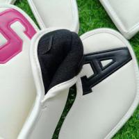 China PU Leather Iron Head Cover Golf Headcovers Set 10 Pcs for #4 to X Clubs for sale