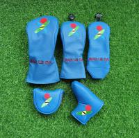 China 5 Piece Golf Headcover Set Driver Fairway Hybrid Putter Head Covers Utility for sale