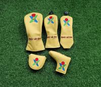 China 5 Piece Golf Headcover Set Driver Fairway Hybrid Putter Head Covers Utility for sale