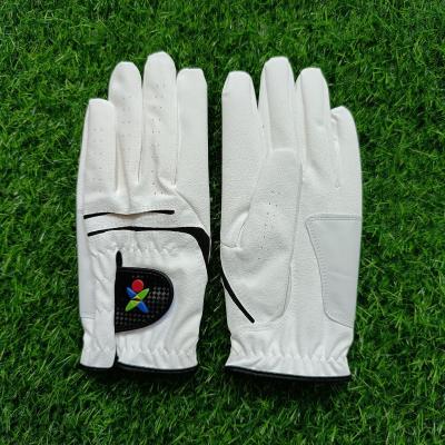 China Men's Sheepskin Cabretta Golf Glove with PU Palm for Enhanced Grip and Comfort for sale