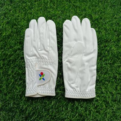 China Men's Microfiber Golf Glove Cabretta Sheepskin PU Leather for Right Hand 1 Pack for sale