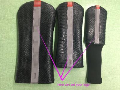 China Golf Head Cover Set for Driver Fairway Wood Putter Durable Neoprene 210D for sale