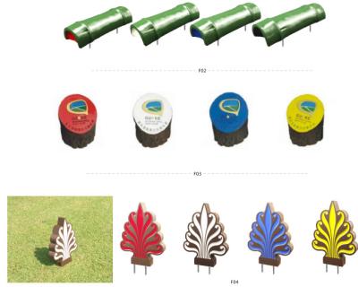 China Tee Marker 2 Inch Plastic Golf Tee Marker for Course Field Layout for sale