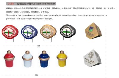 China Durable Plastic Tee Marker for Golf Course Fairway and Lawn Identification for sale