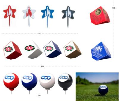 China Durable Plastic Tee Marker for Golf Course Fairway and Lawn Identification for sale
