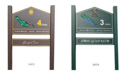 China Laminated Plastic Tee Signage 12x18 Inch Heavy Duty Outdoor Use for sale
