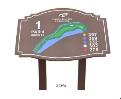 China Laminated Plastic Tee Signage 12x18 Inch Weatherproof Outdoor Display for sale