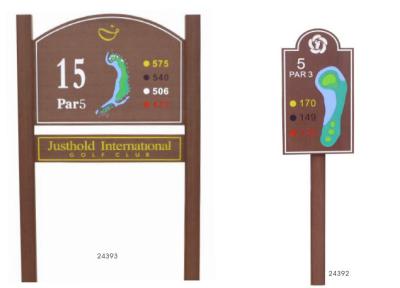 China Laminated Plastic Tee Signage 12x18 Inch Heavy Duty Outdoor Use for sale