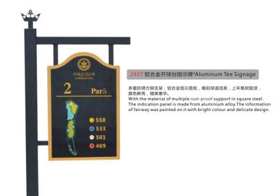 China Custom Aluminum Tee Signage Durable 3mm Thick Outdoor Advertising Sign for sale