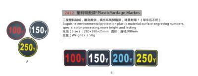 China Plastic Yardage Markers 48 Inch Durable Golf Course Field Markers for Fairway and Range for sale
