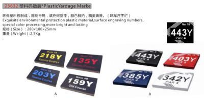 China Plastic Yardage Markers 48 Inch Durable Golf Course Field Markers for sale