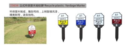 China Recycled Plastic Yardage Marker 100m Durable Survey Stake for sale