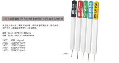 China Round Lumber Yardage Marker 100mm Diameter Heavy Duty Steel for sale