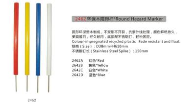 China Round Hazard Marker 100mm Diameter Reflective Safety Sign for Industrial Use for sale