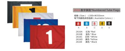 China Numbered Tube Flags 100mm x 150mm Durable Polyester for Cable Identification for sale