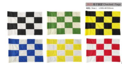 China Custom Printed Checkered Flags for Industrial Safety and Event Branding for sale