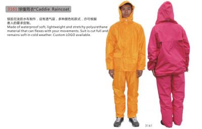 China Caddie Raincoat Waterproof PVC 200gsm Industrial Safety Workwear for sale
