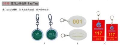 China Custom PVC Bag Tag Luggage Identifier Durable 100x60mm for Travel Accessories for sale