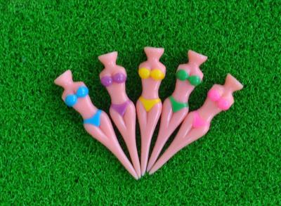 China Beauty Golf Tee with Lady Design Durable 2.75 Inch Golf Tees for Women for sale