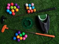 China Standard Mini Golf Ball Low Bounce PVC Putting Ball 42mm 43g for Mini Golf Course for sale