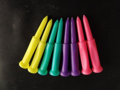 China Plastic Golf Tee Durable 2.75 Inch Reusable Golf Tees for Driving Range for sale